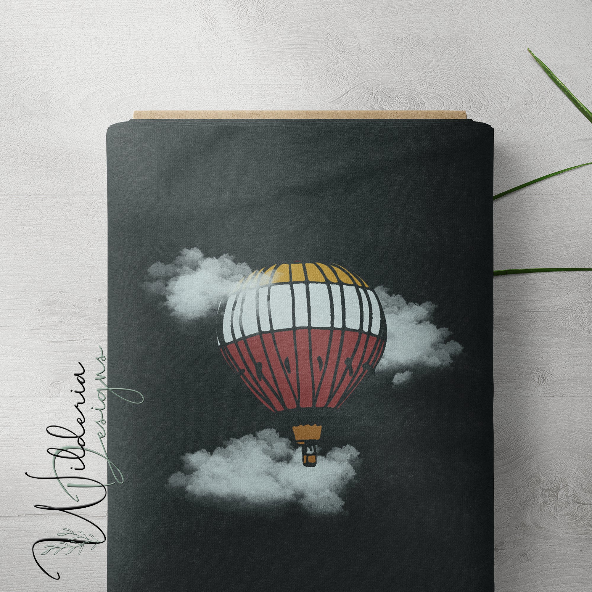 "Little Aviator" Collection Hot Air Balloon Panel - Compass – Wilderia ...